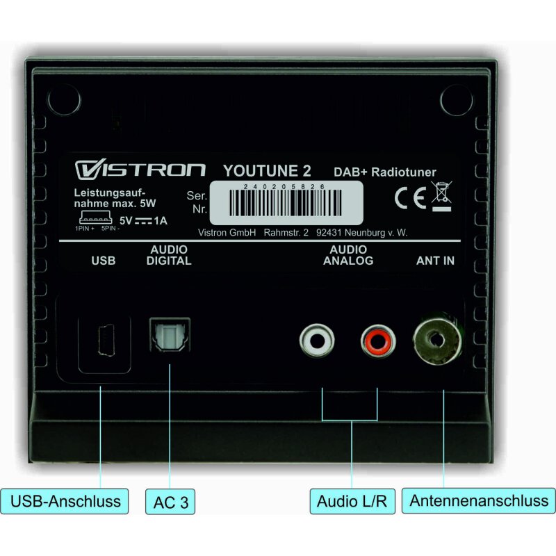 Vistron YOUTUNE2 DAB+ | Technikfreaks.shop, 59,90